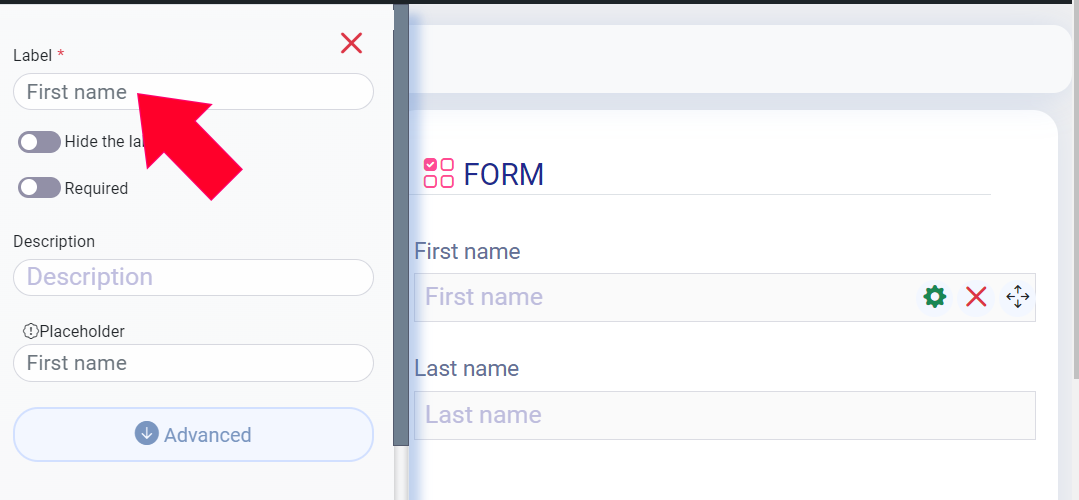 How To Change Label Name And Inputs Of Easy Form Builder? – White Studio Team